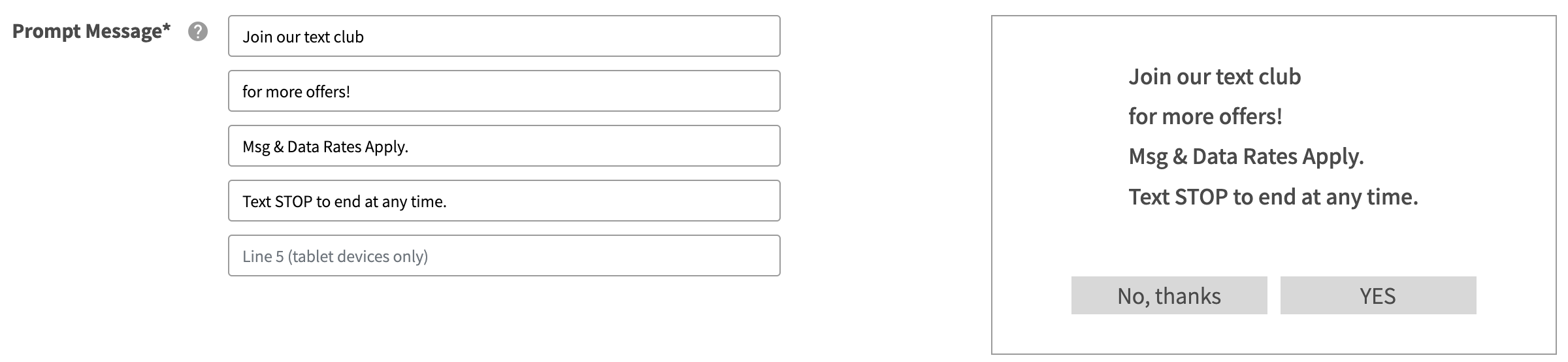 Visit Threshold Campaign